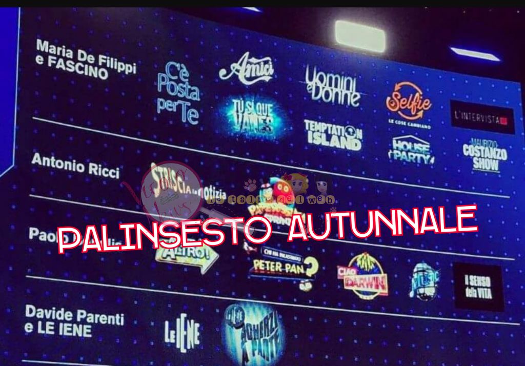 Ecco a voi in anteprima il palinsesto autunnale di Canale 5! Leggete ...