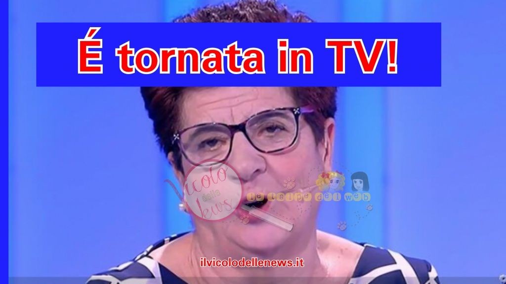 La simpatica signora Francesca che ci ha tanto divertito a C'è Posta ...